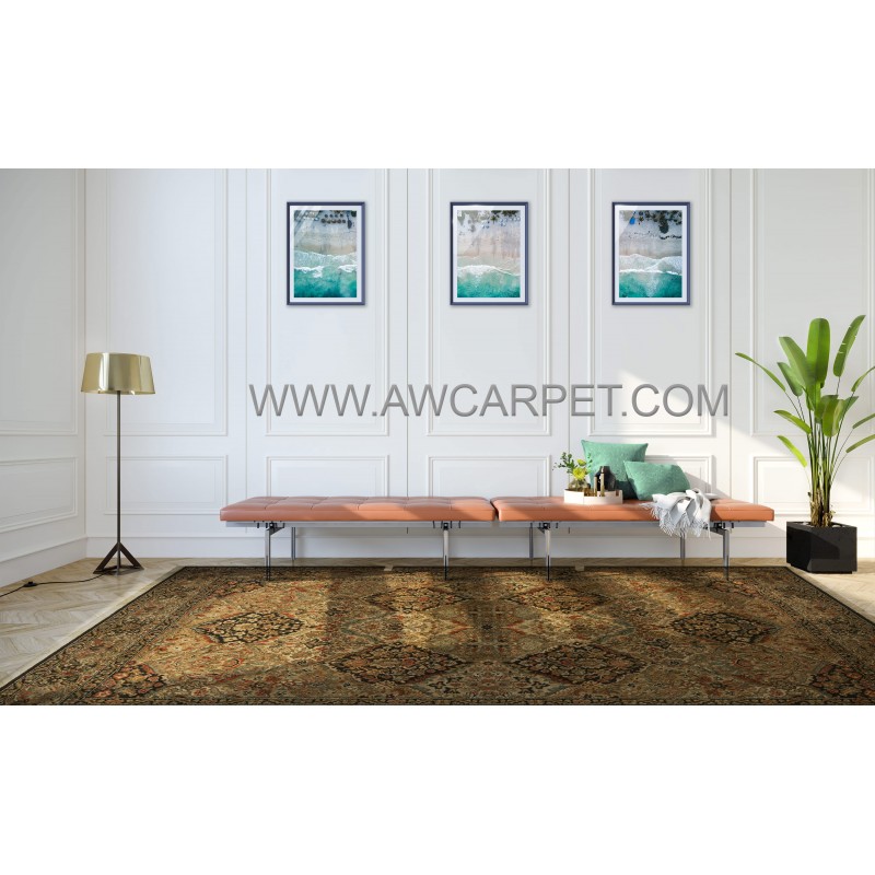 Original Karastan Empress Kirman Black Rugs 700-724 Original Karastan Empress Kirman Black Rugs 700-724