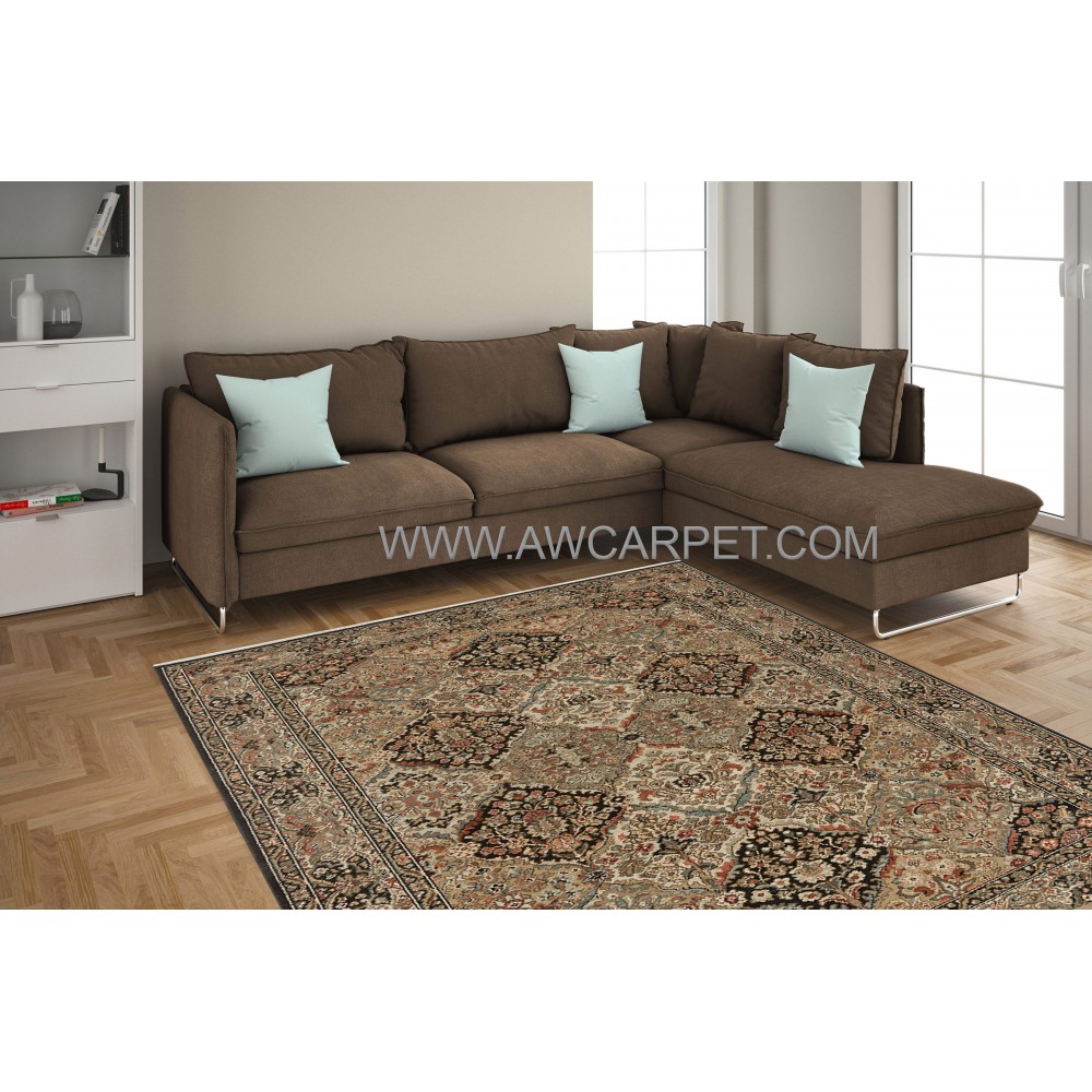 Original Karastan Empress Kirman Black Rugs 700-724 Original Karastan Empress Kirman Black Rugs 700-724