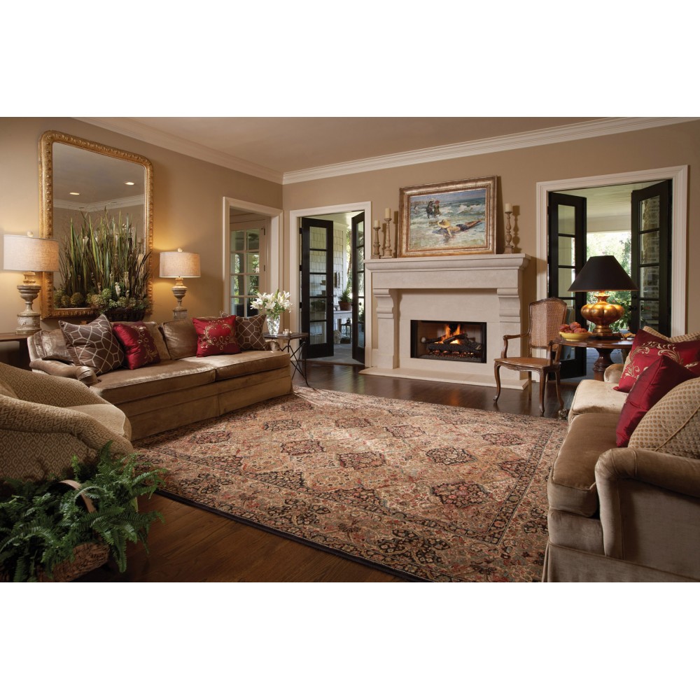 Original Karastan Empress Kirman Black Rugs 700-724 Original Karastan Empress Kirman Black Rugs 700-724
